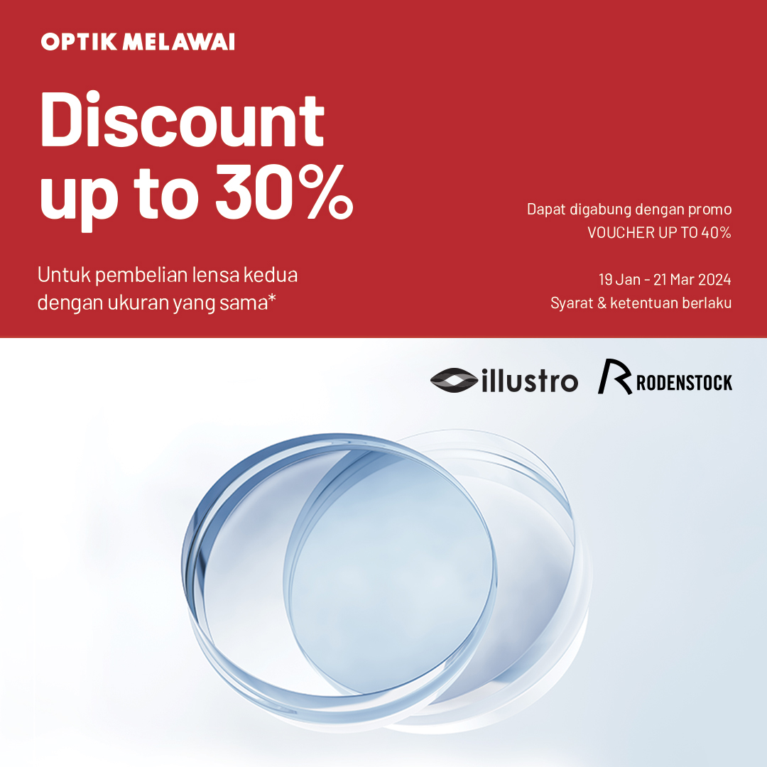 Diskon Up To 30% - Lensa - Toko Kacamata dan Softlens Online